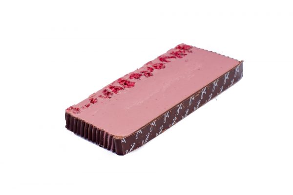 Turrón Chocolate Ruby de Rosas y Frambuesa Liofilizada 300gr - Turrones ...